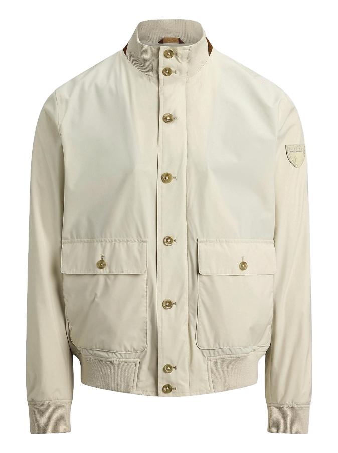 POLO RALPH LAUREN gabardine stand collar bomber jacket